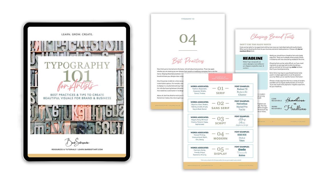 How to Design Type, Understanding Type, Typography 101 for Artists ...