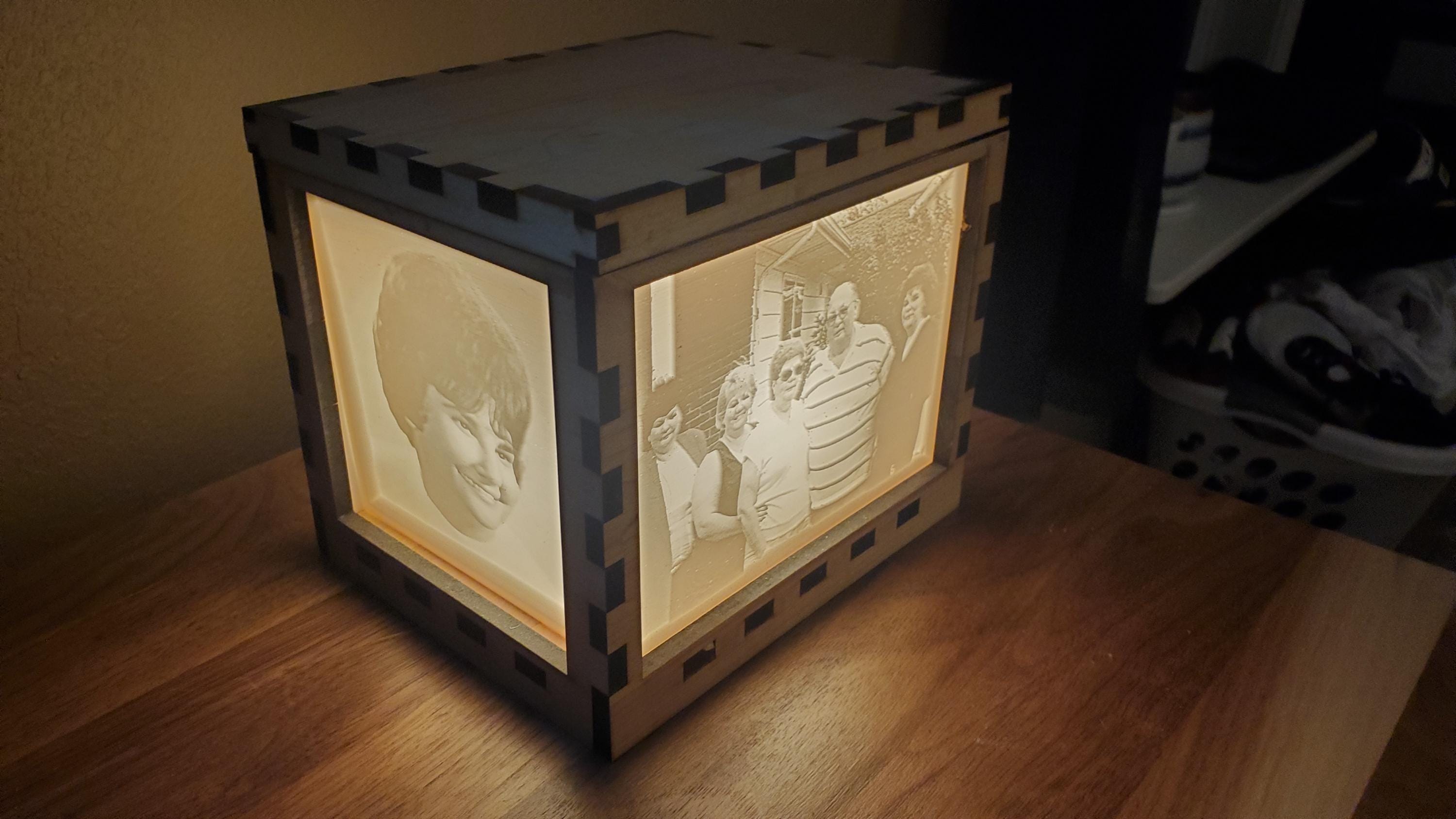 Custom 3D Printed Lithophane Picture Boxes - Etsy