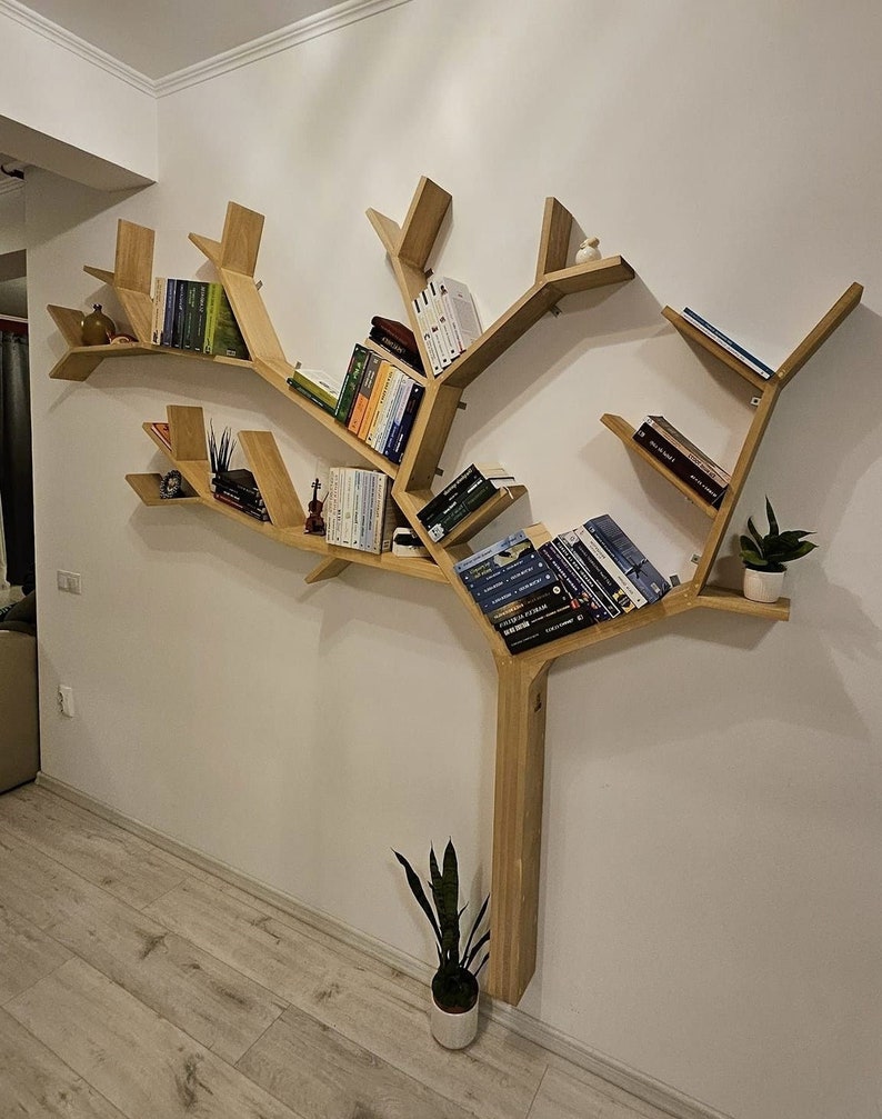 Tree Bookshelf 190x260x12 Cm, Left - Etsy