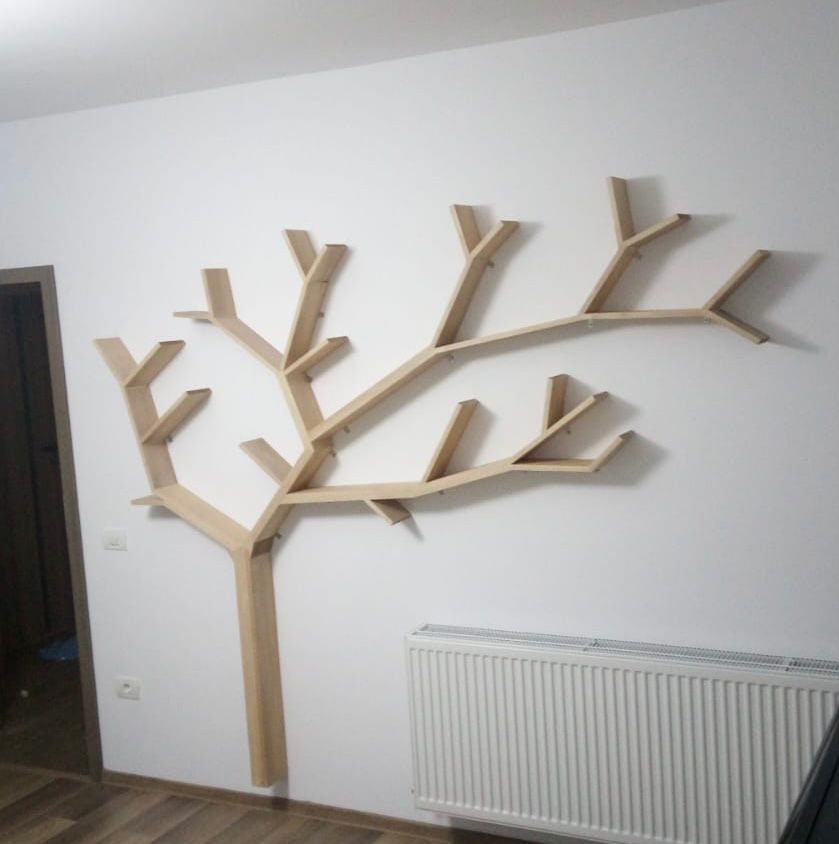Tree Bookshelf 190x260x12 Cm, Right - Etsy