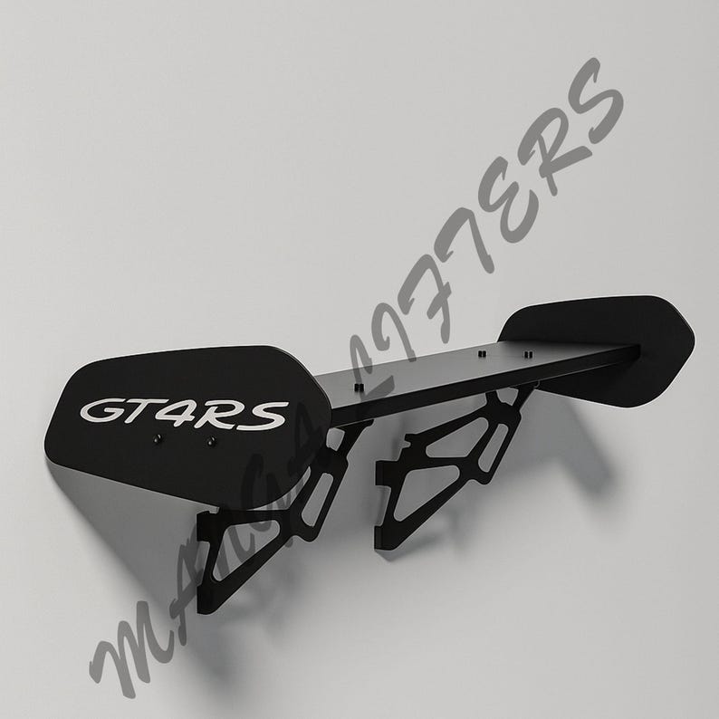 Custom Porsche Style Wall Art - Supercar Decor - Car Spoiler Shelf - Etsy
