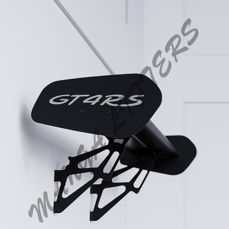 Custom Porsche Style Wall Art - Supercar Decor - Car Spoiler Shelf - Etsy