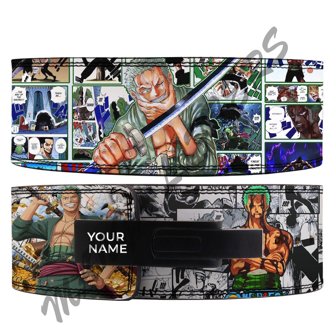 One Piece Zoro Anime Lever Belt Powerlifting Lever Belt Anime Gym Belt ...