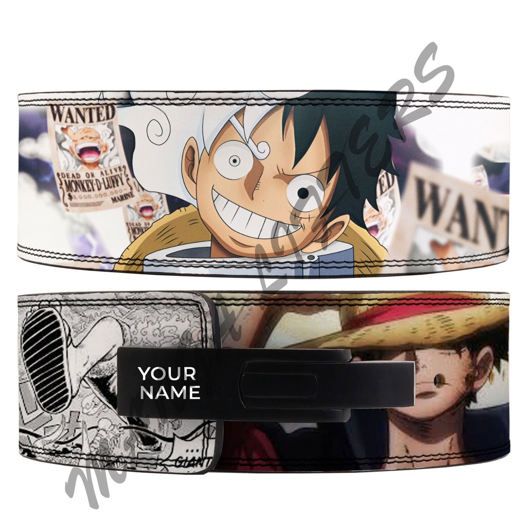 Luffy One Piece Anime Powerlifting Lever Belt: Custom Gym Belt - Etsy