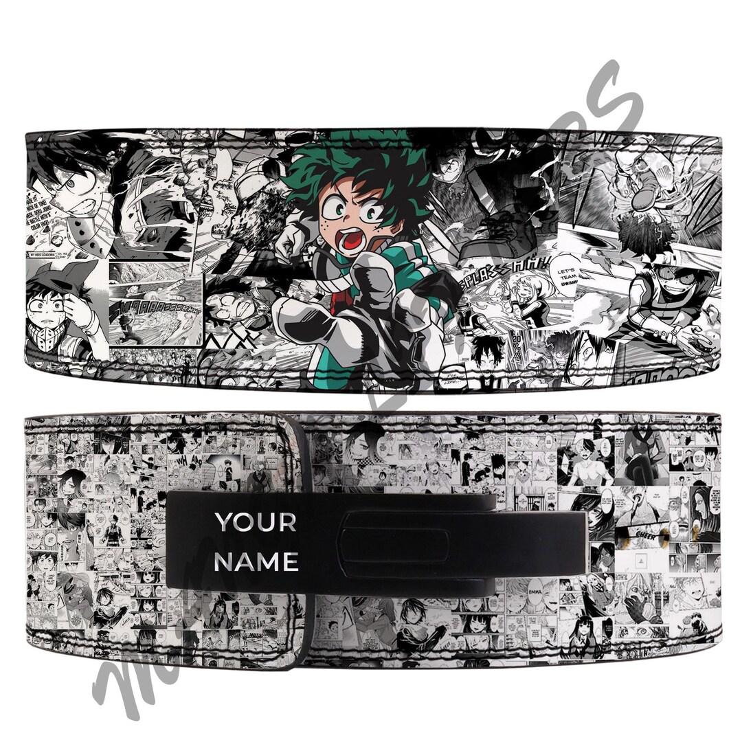 Hero Academia Manga Anime Lever Belt Powerlifting Lever Belt Gym Belt ...