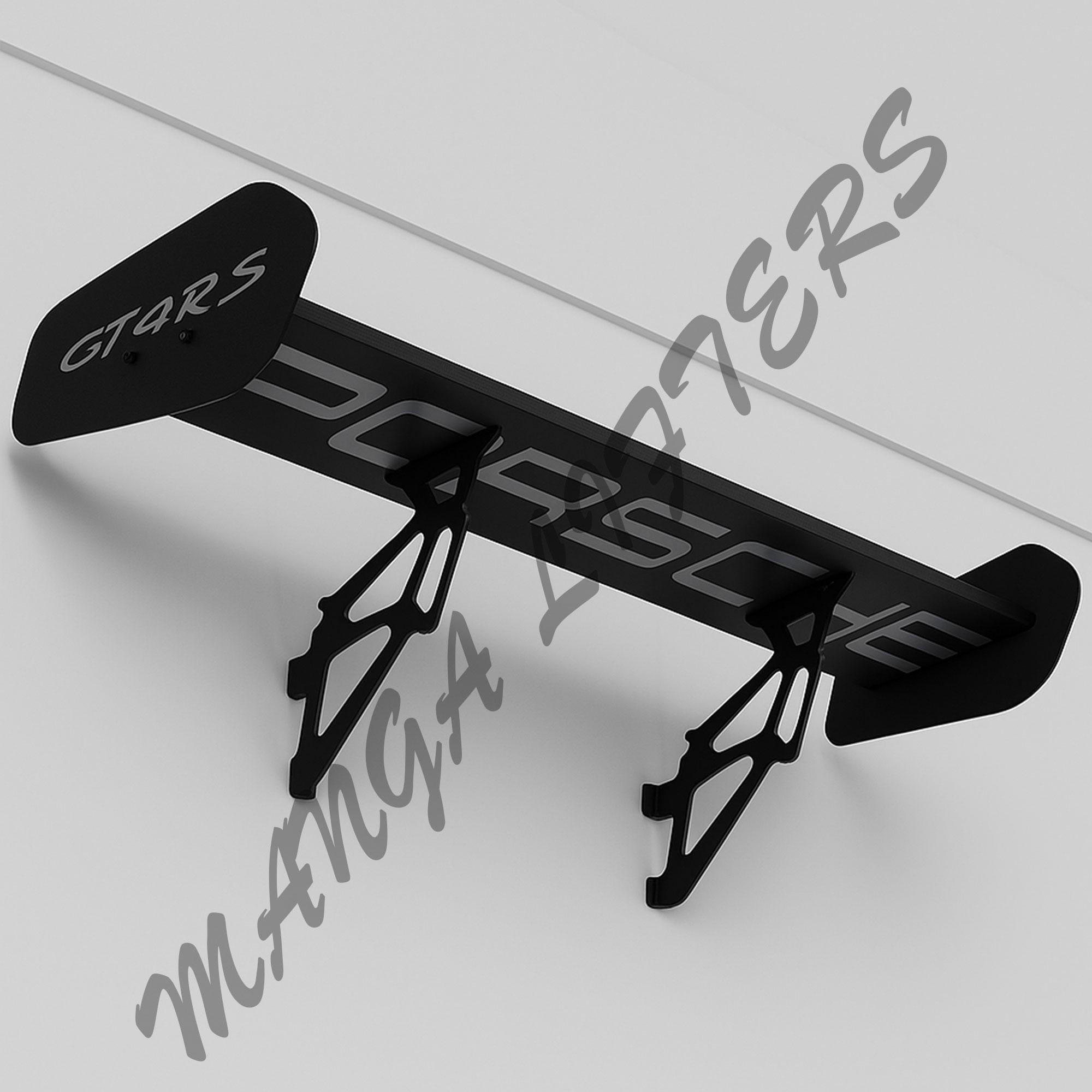 Custom Porsche Style Wall Art - Supercar Decor - Car Spoiler Shelf - Etsy