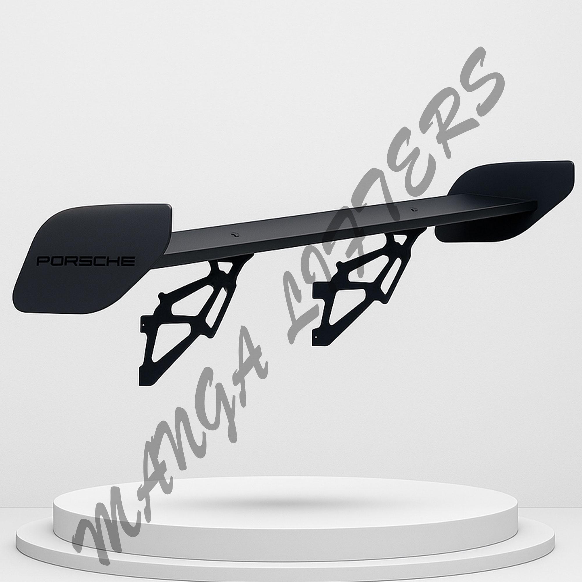 Custom Porsche Style Wall Art - Supercar Decor - Car Spoiler Shelf - Etsy