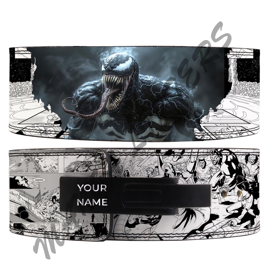 Venom Anime Lever Belt: Custom Powerlifting Gym Belt - Etsy