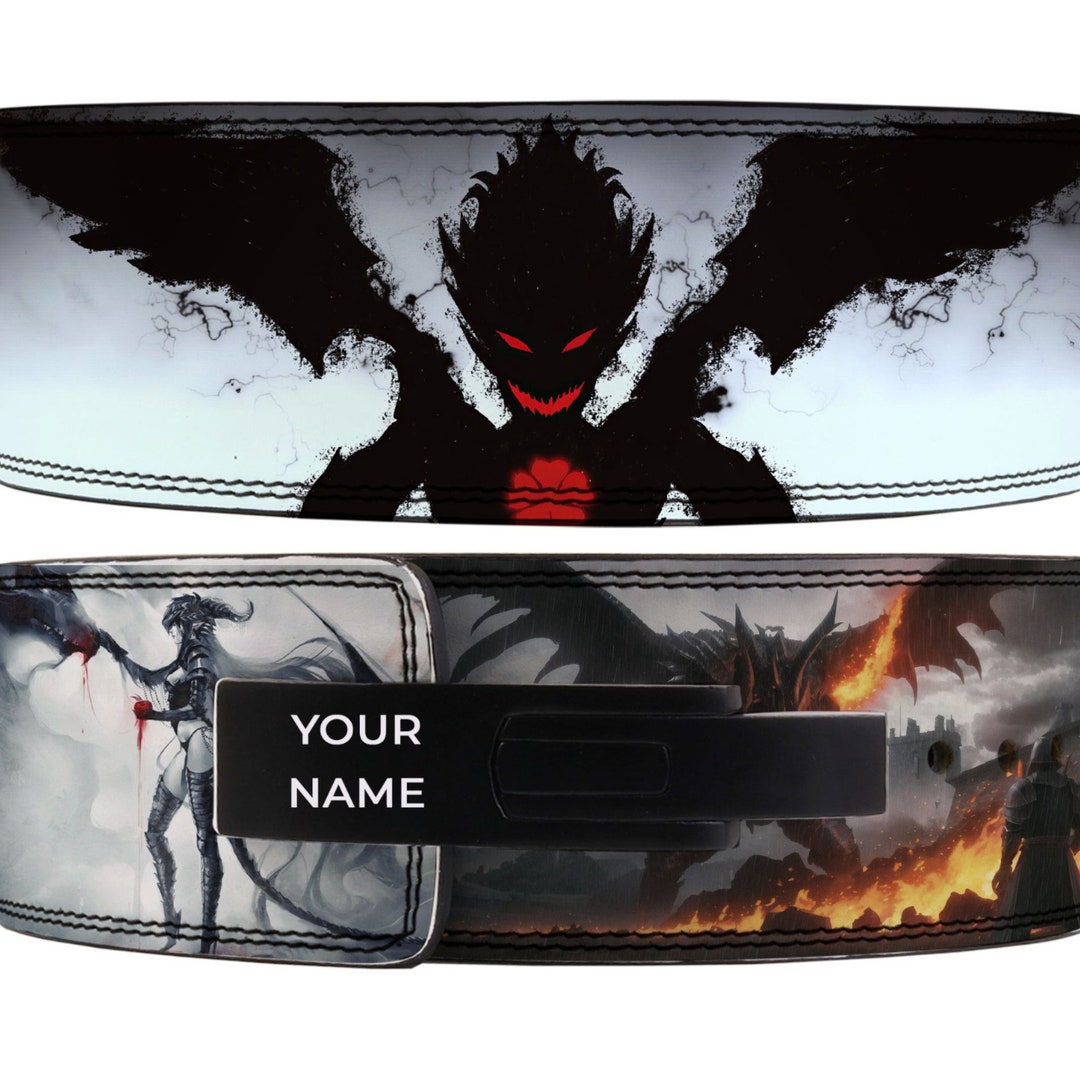 Demon Slayer Anime Lever Belt Powerlifting Lever Belt Anime Gym Belt Weightlifting Belt Anime