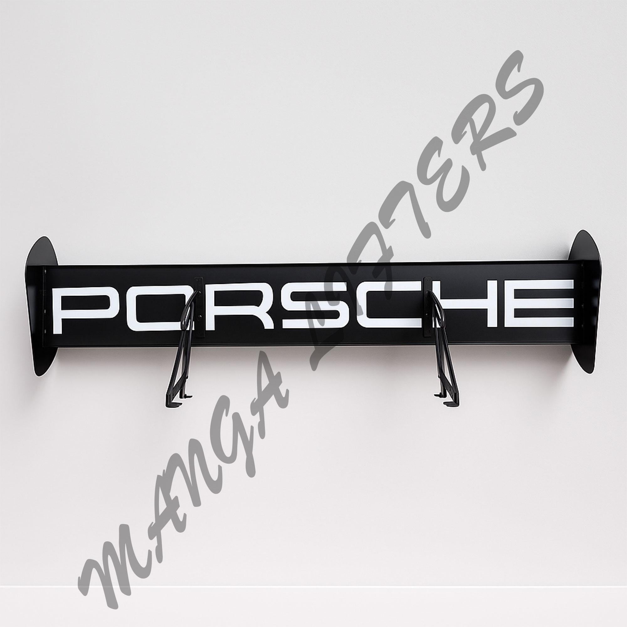 Custom Porsche Style Wall Art - Supercar Decor - Car Spoiler Shelf - Etsy