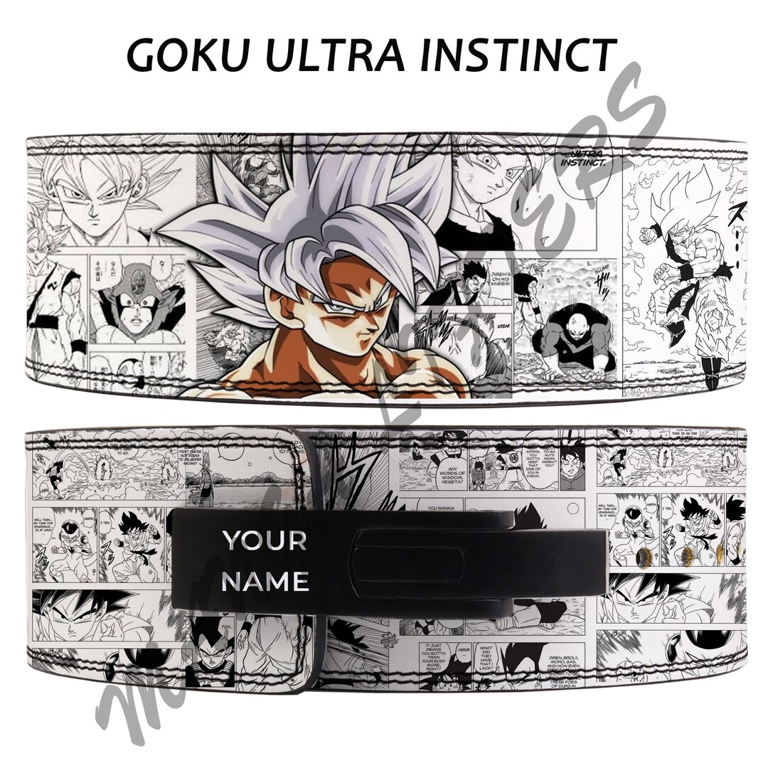 Goku Anime Beltgoku Ultra Instinct Beltpowerlifting Custom Lever Belt ...