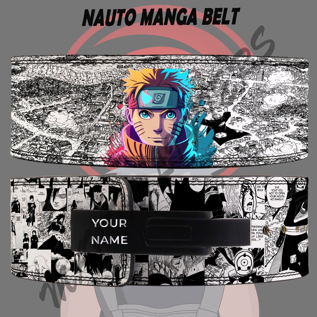 Naruto Anime Lever Lifting Belt Weightlifting Anime Belt Powerlifting ...