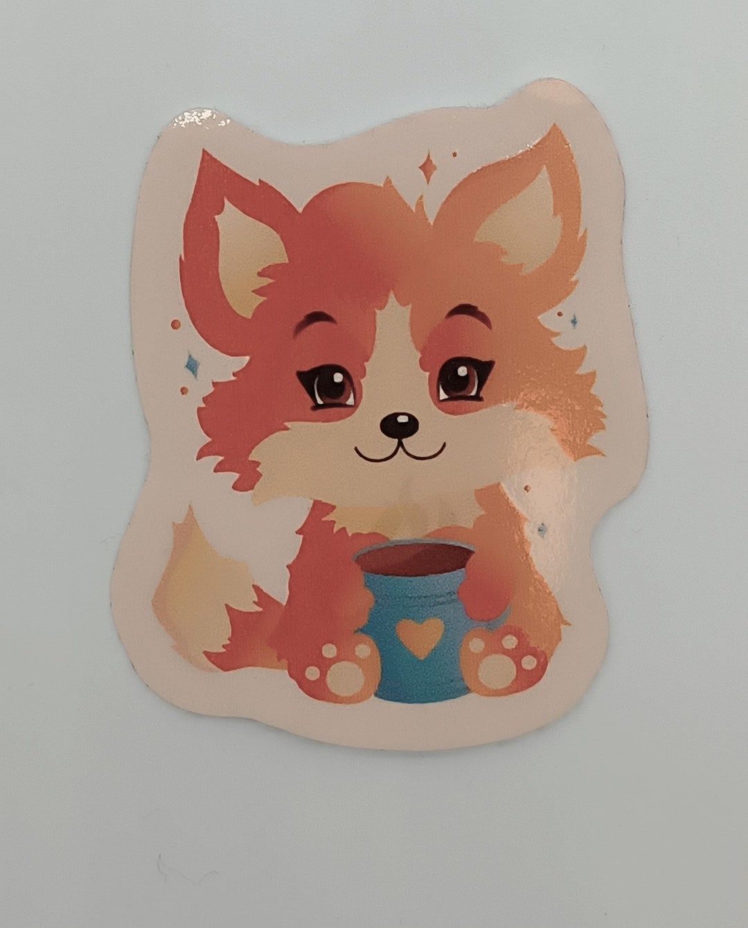 Cute Fox Sticker, Stickers Cozy-fox Sticker Animal, Autumn Sticker ...
