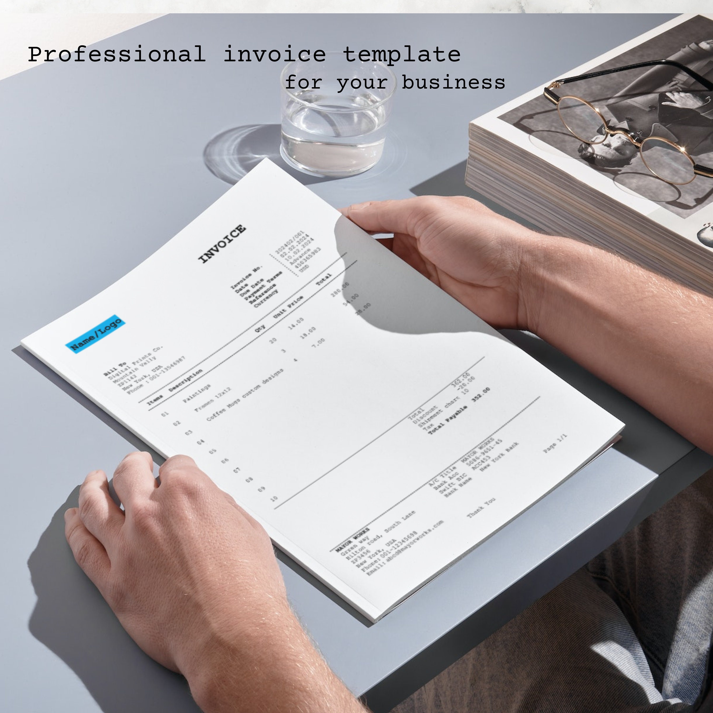 Invoice Template Excel Simple Invoice Template for Your Business ...
