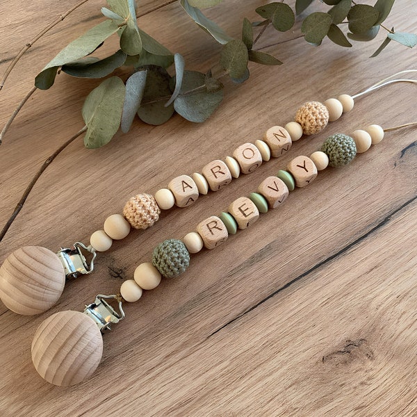Wood Pacifier Clip - Etsy