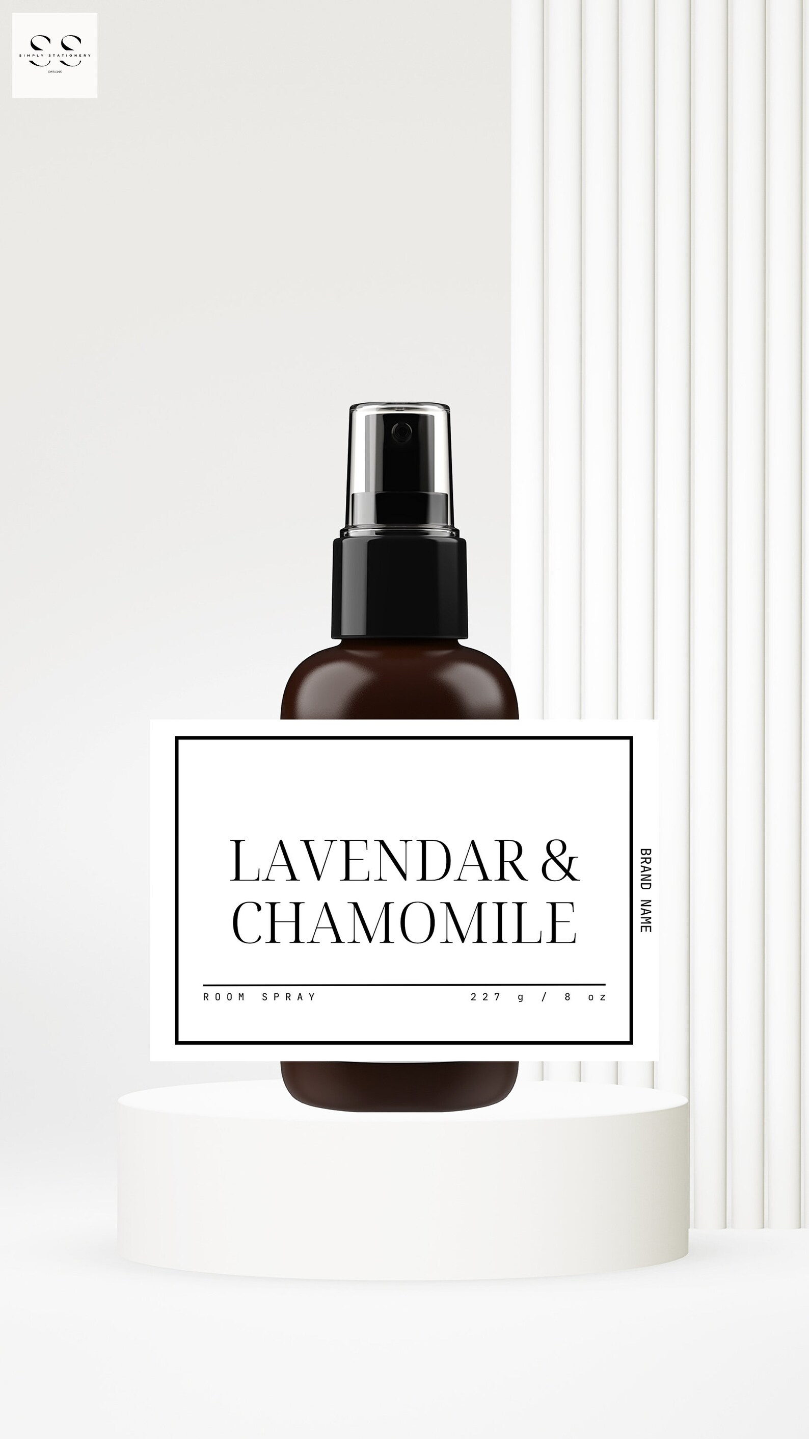 Editable Product Label Template, Room Spray Label Template, DIY Product ...