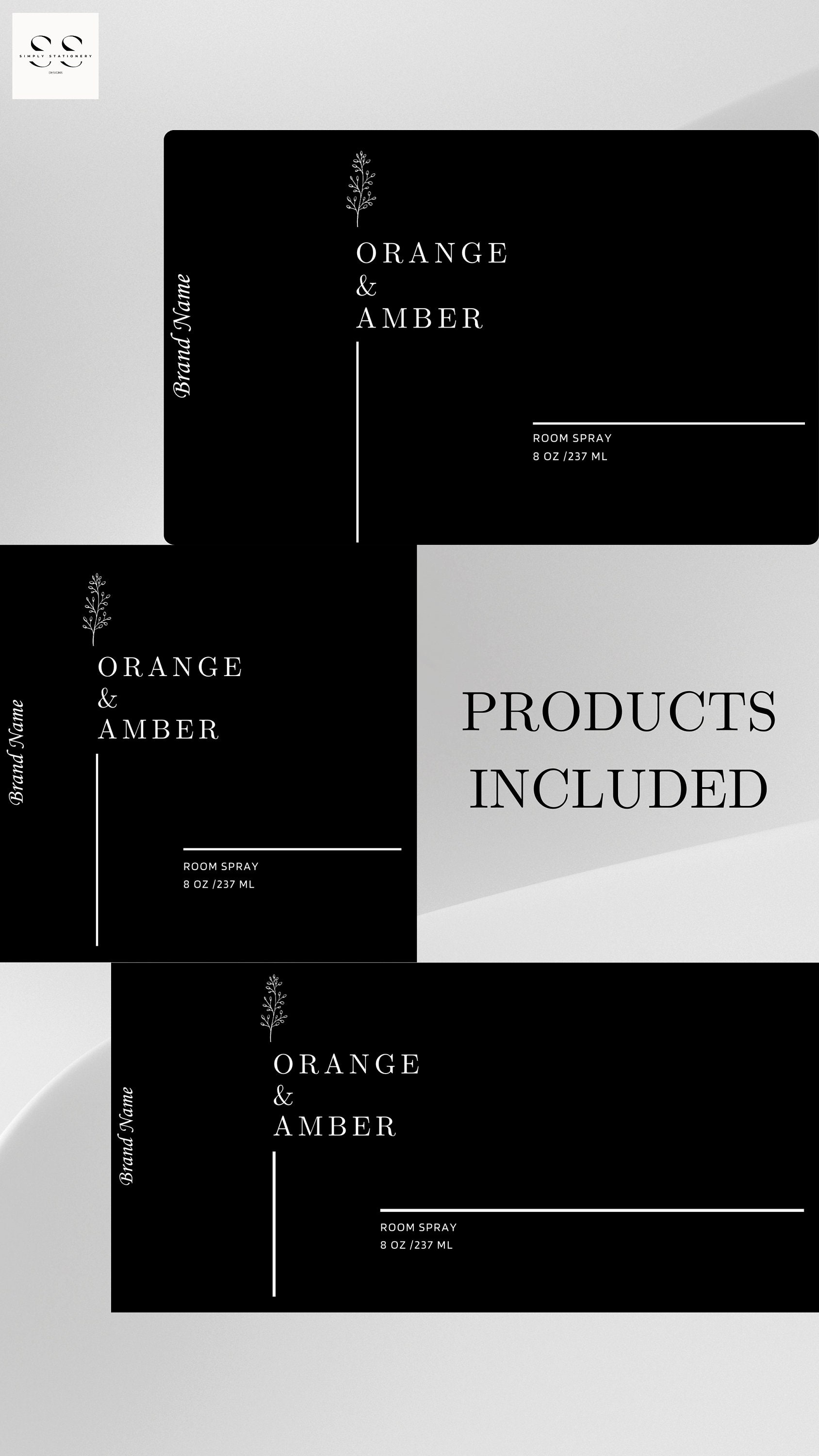 Editable Product Label Template, Room Spray Label Template, DIY Product ...