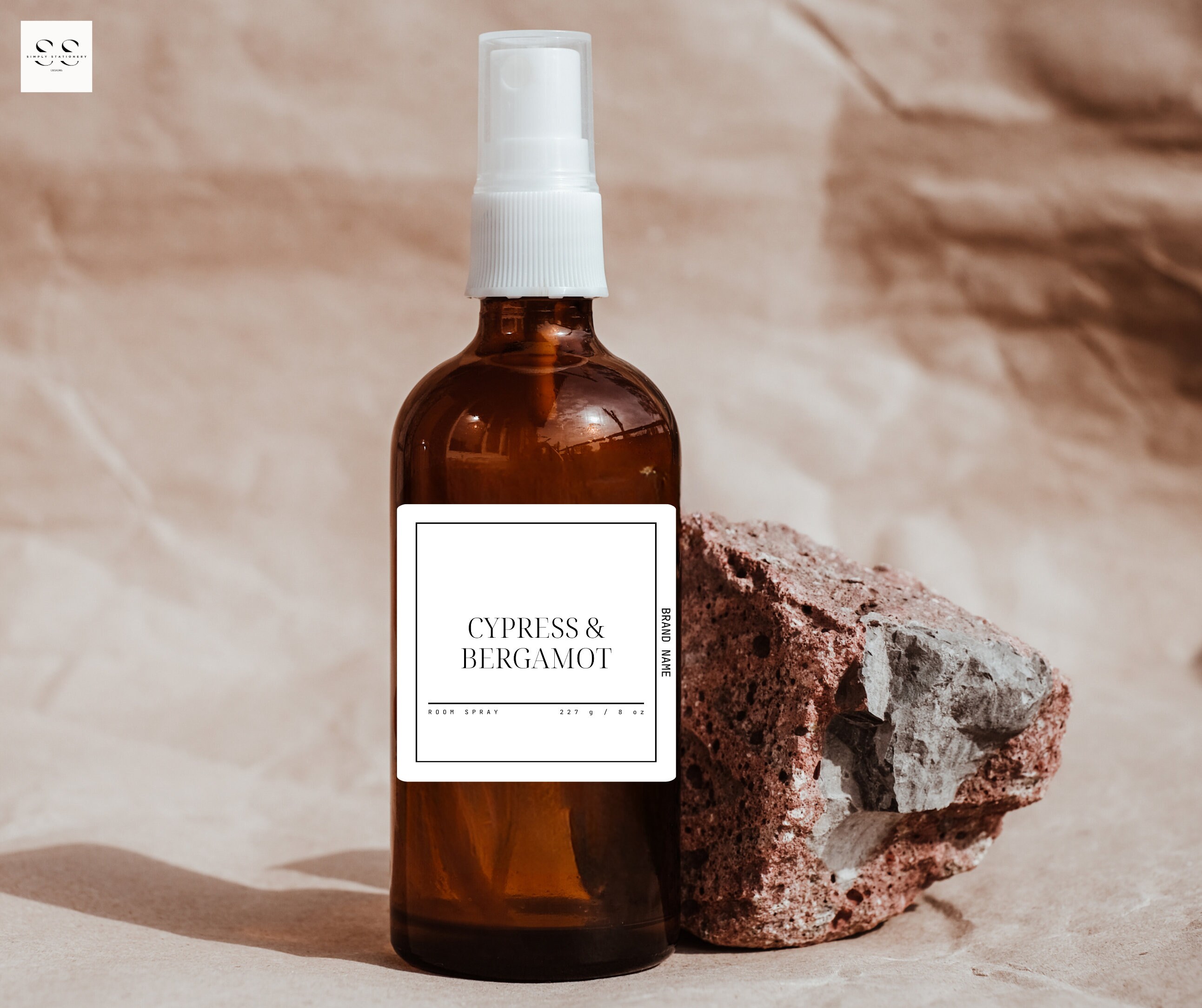 Editable Product Label Template, Room Spray Label Template, DIY Product ...