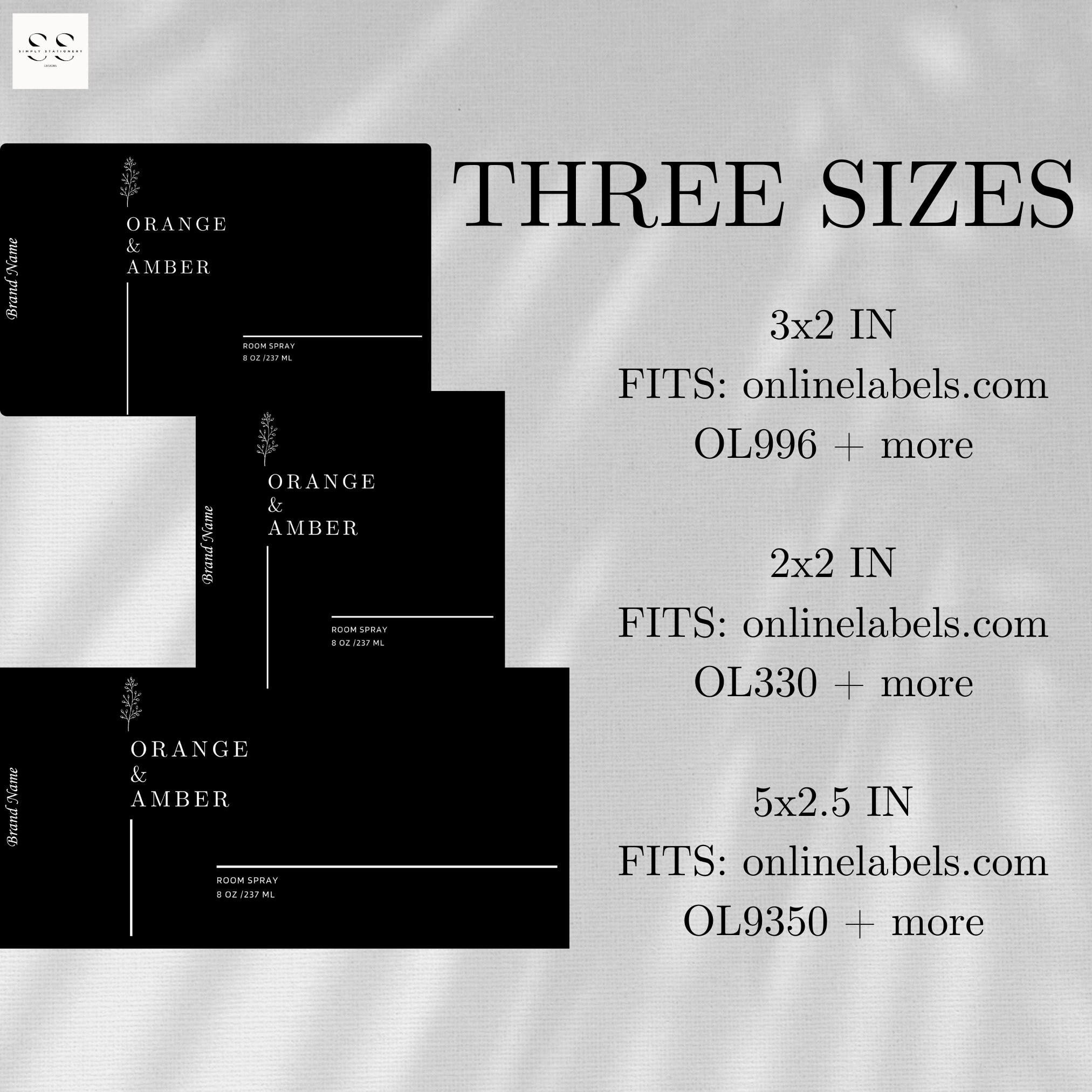 Editable Product Label Template, Room Spray Label Template, DIY Product ...