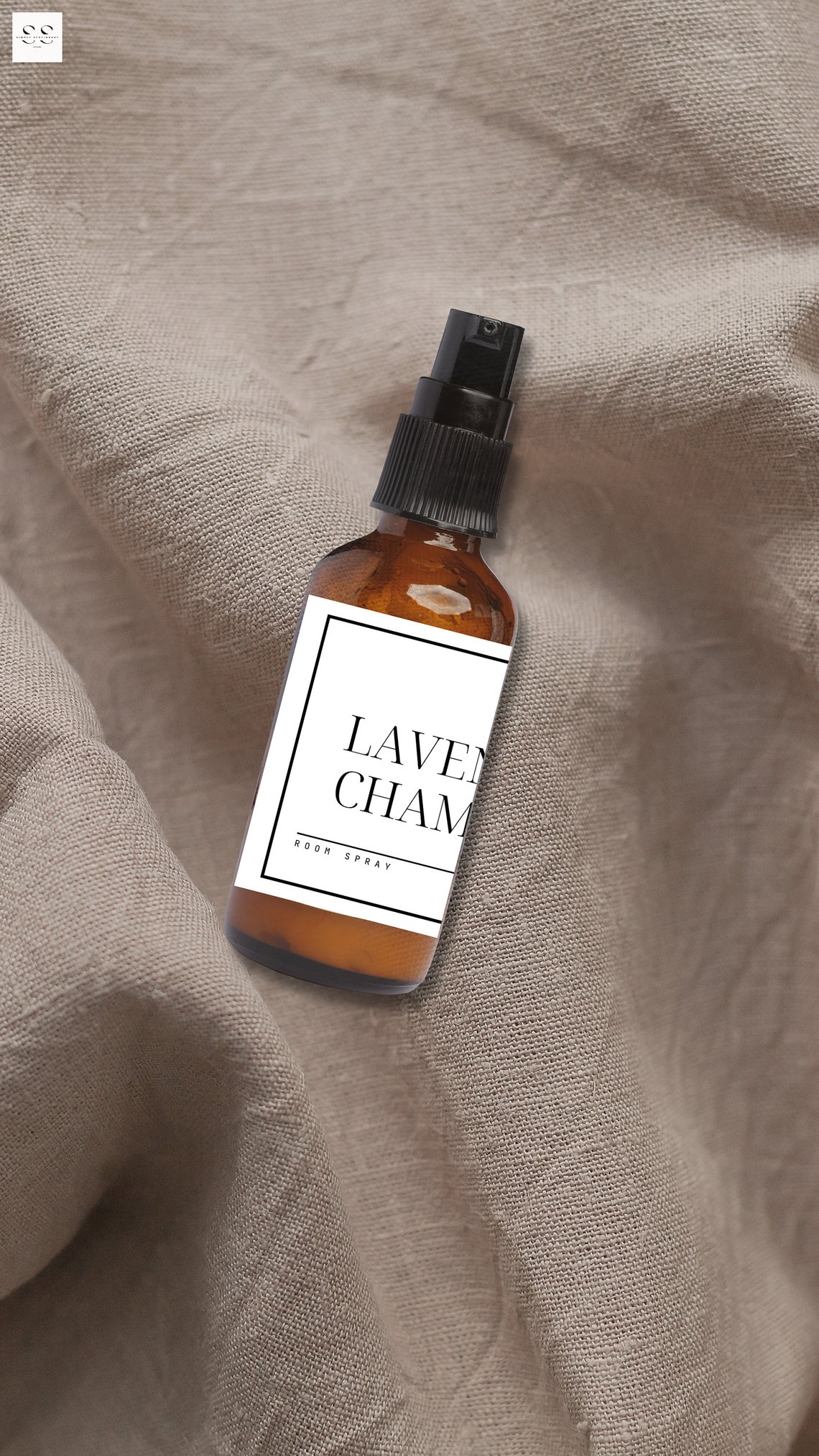 Editable Product Label Template, Room Spray Label Template, DIY Product ...