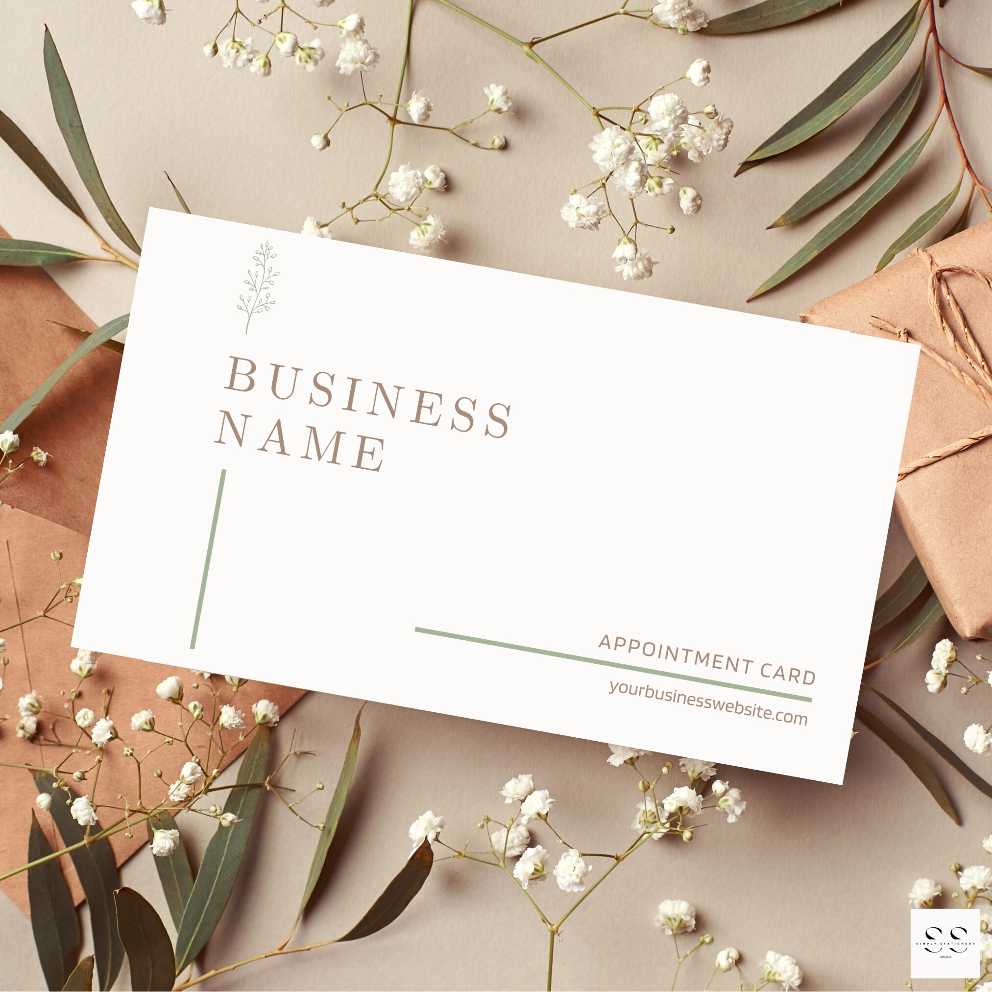Printable Modern Appointment Card, Editable Appointment Card ...