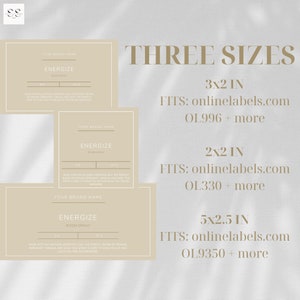 Editable Product Label Template, Room Spray Label Template, DIY Product ...