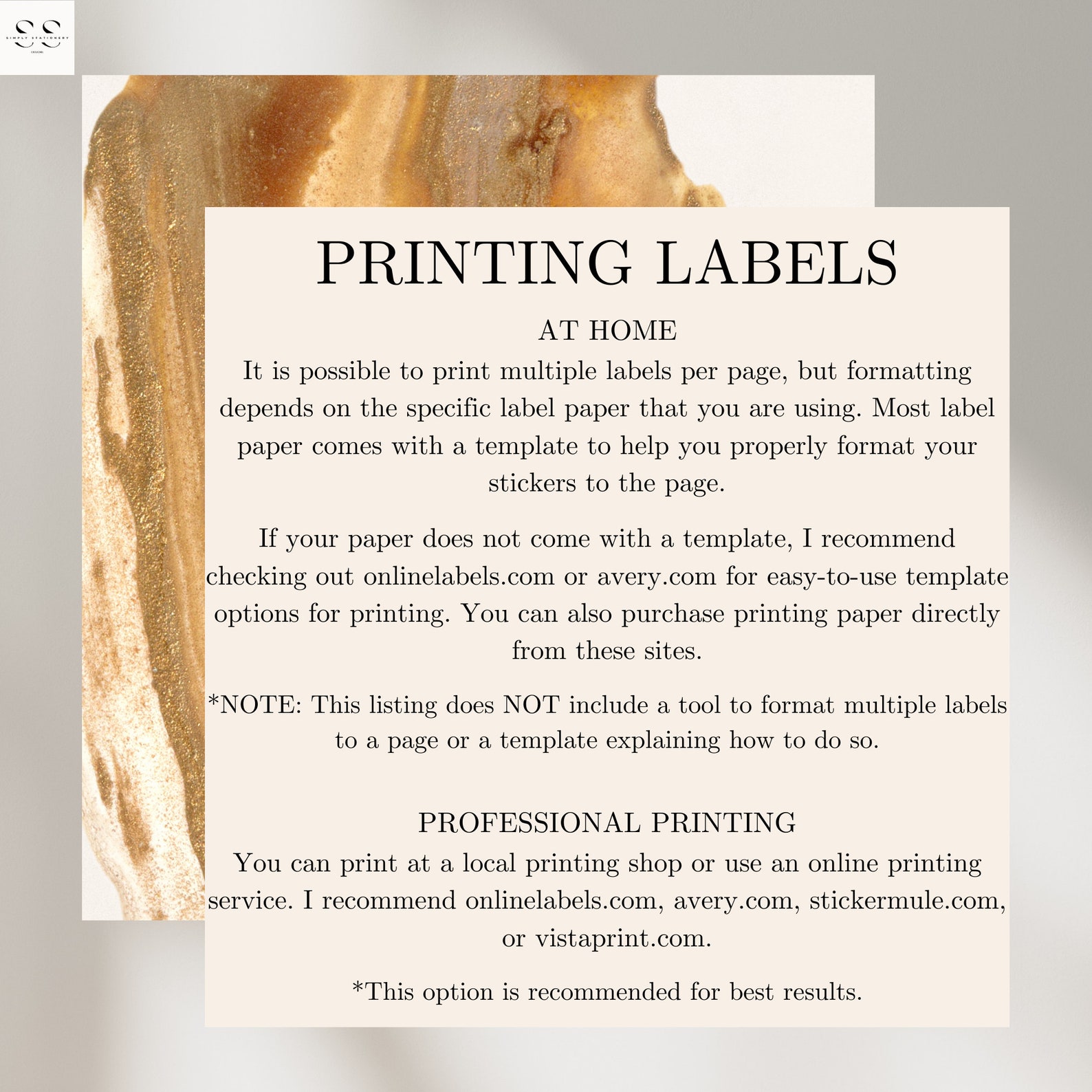 Editable Product Label Template, Room Spray Label Template, DIY Product ...