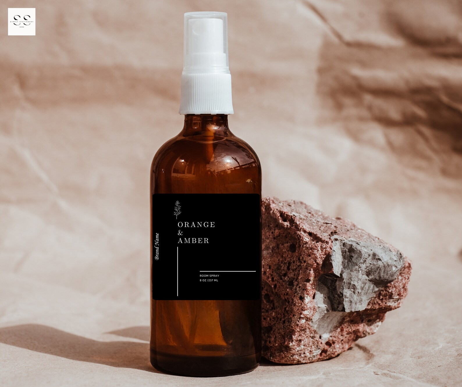 Editable Product Label Template, Room Spray Label Template, DIY Product ...