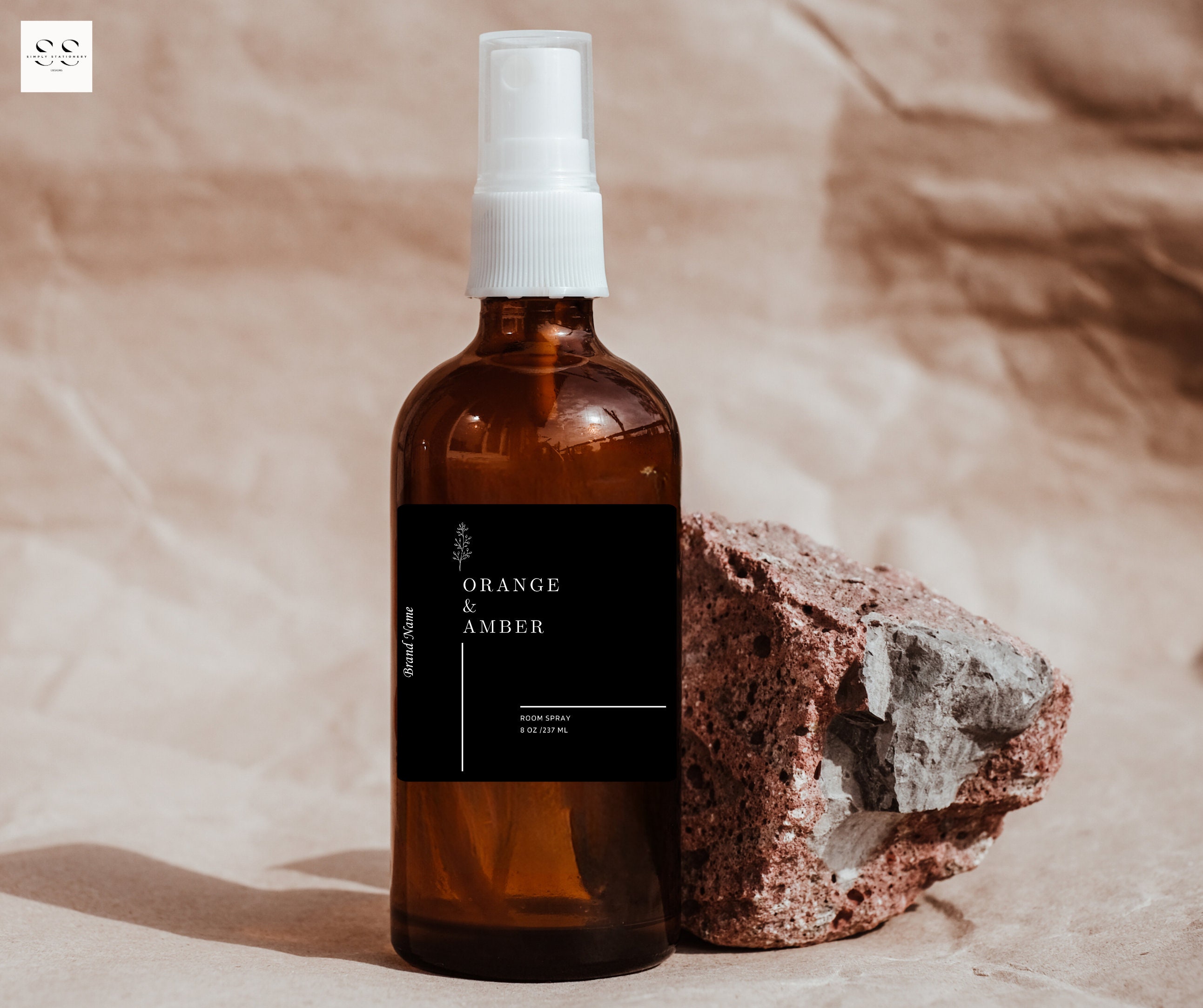 Editable Product Label Template, Room Spray Label Template, DIY Product ...