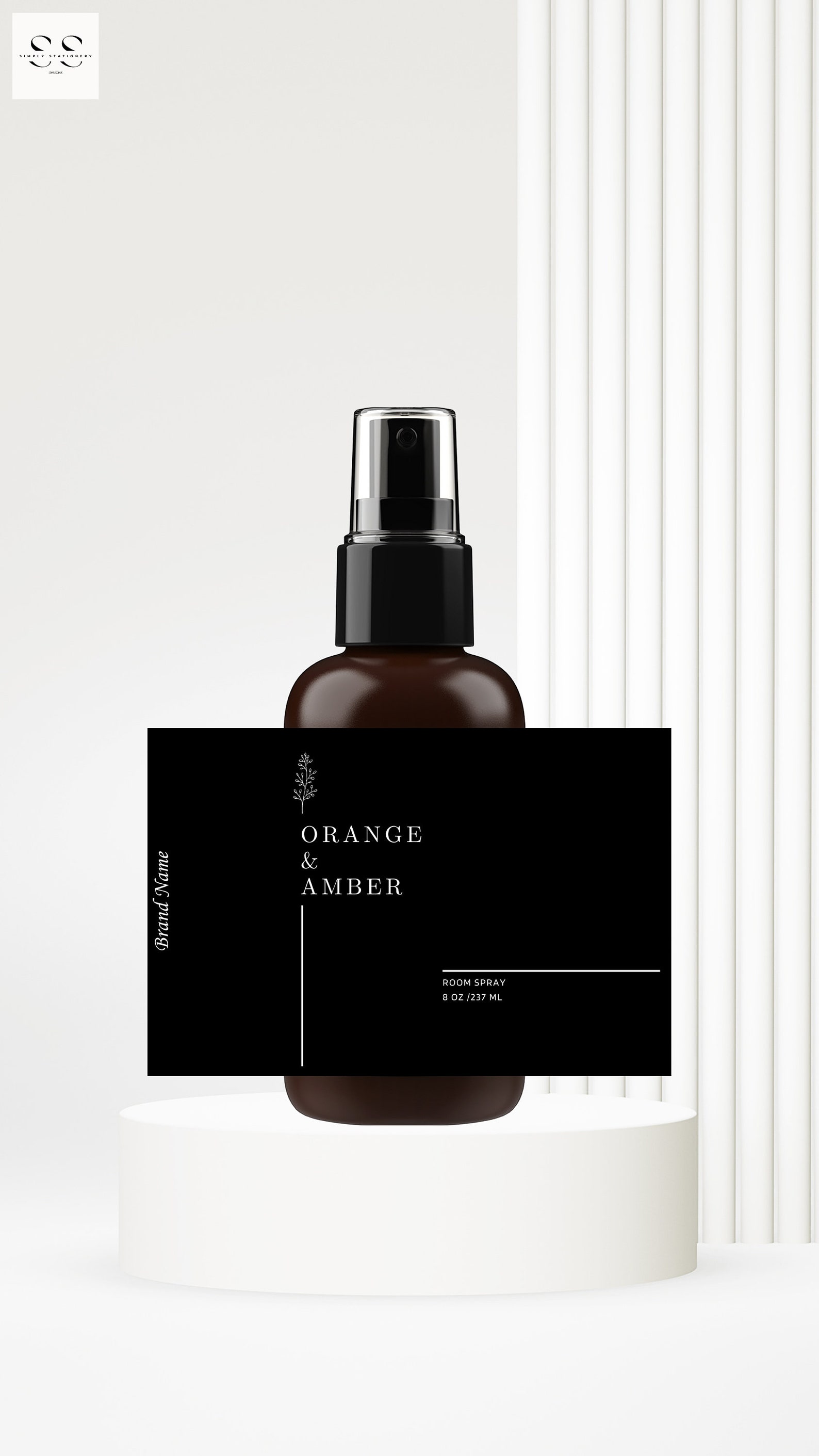 Editable Product Label Template, Room Spray Label Template, DIY Product ...