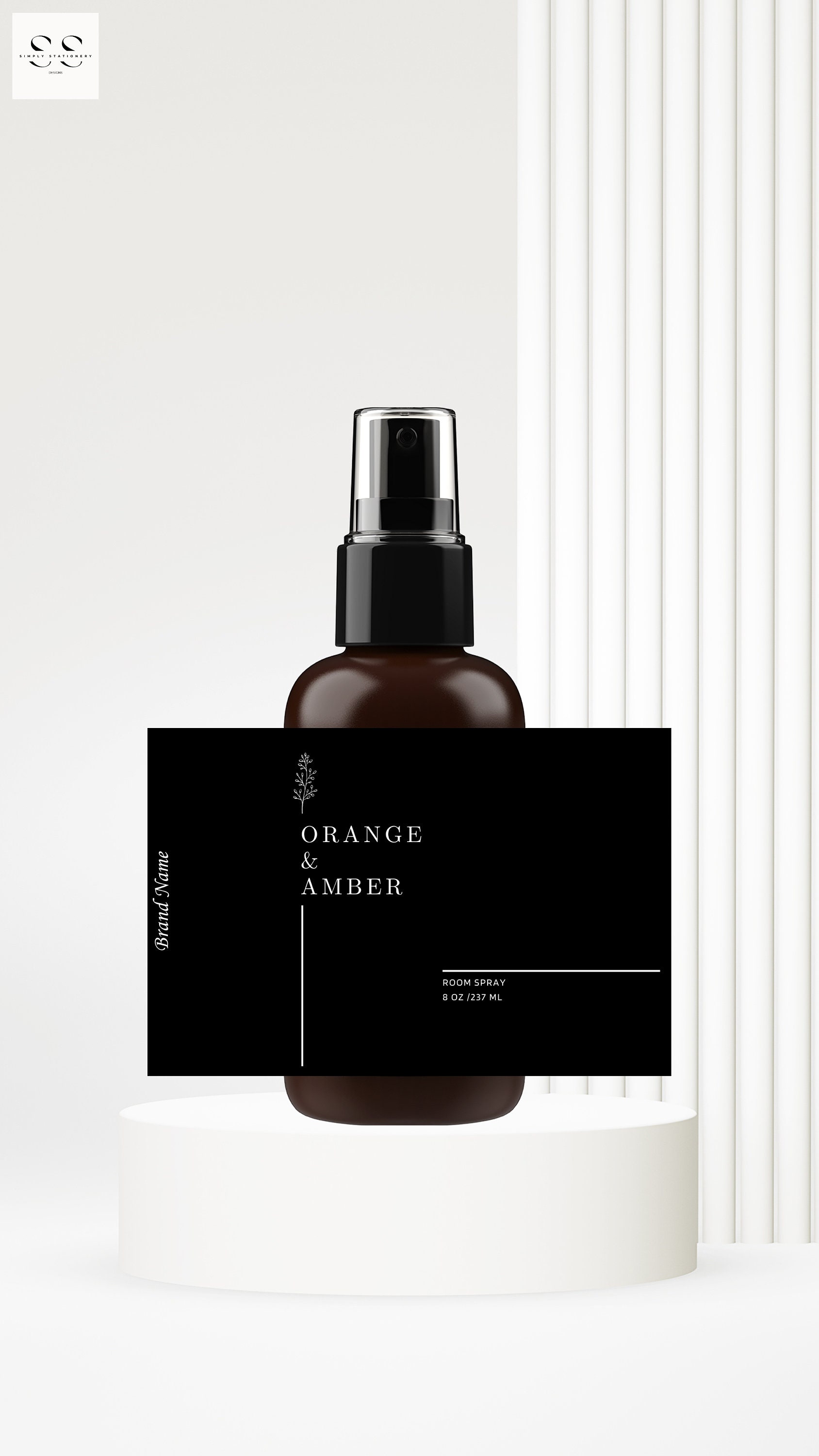 Editable Product Label Template, Room Spray Label Template, DIY Product ...