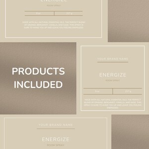 Editable Product Label Template, Room Spray Label Template, DIY Product ...