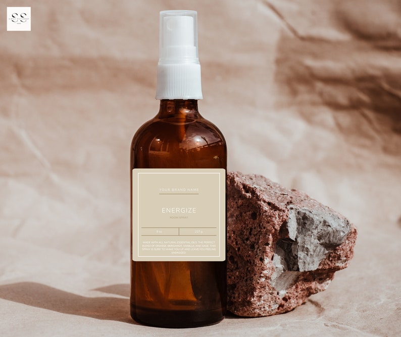 Editable Product Label Template, Room Spray Label Template, DIY Product ...