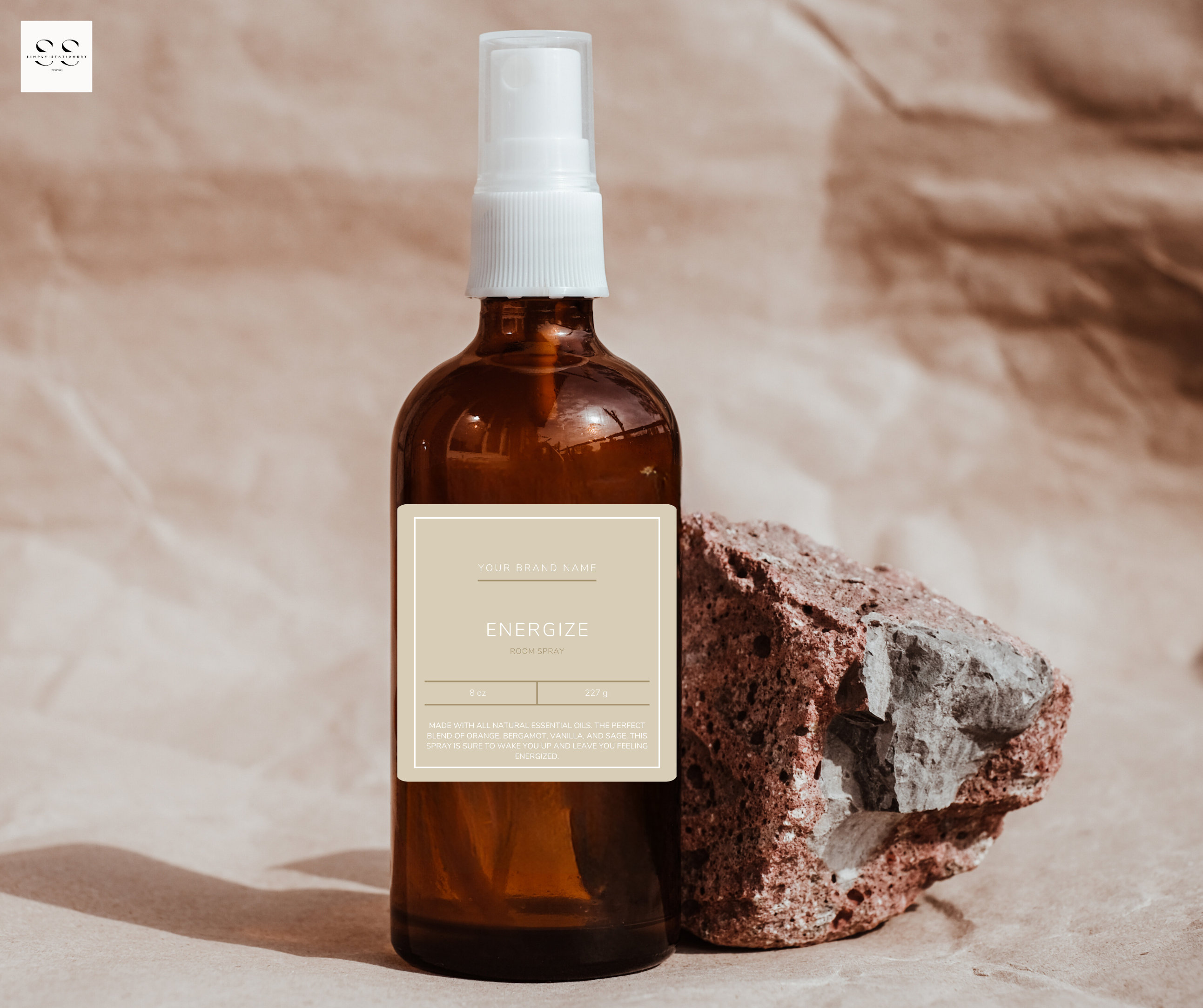 Editable Product Label Template, Room Spray Label Template, DIY Product ...