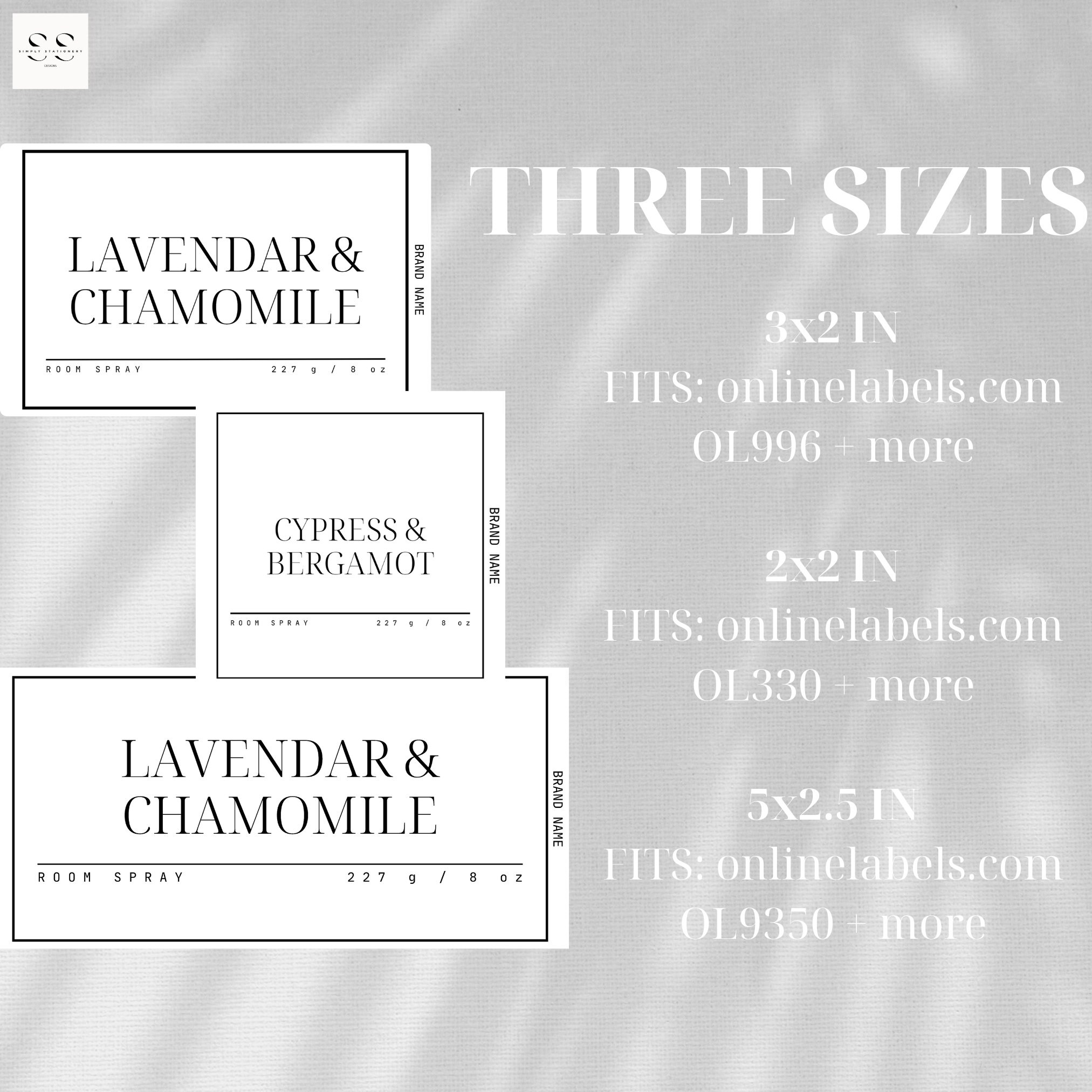 Editable Product Label Template, Room Spray Label Template, DIY Product ...