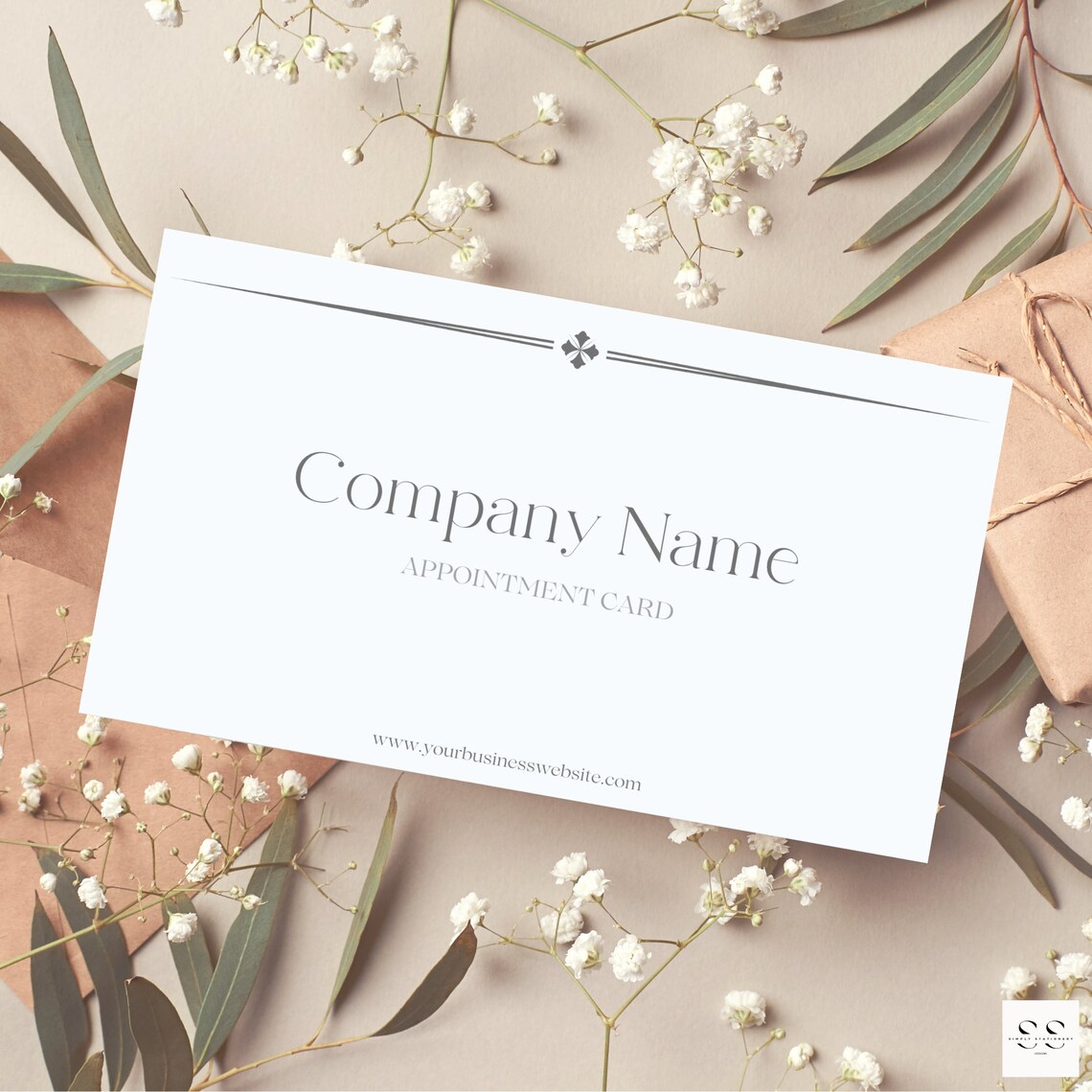 Printable Modern Appointment Card, Editable Appointment Card, Blue ...