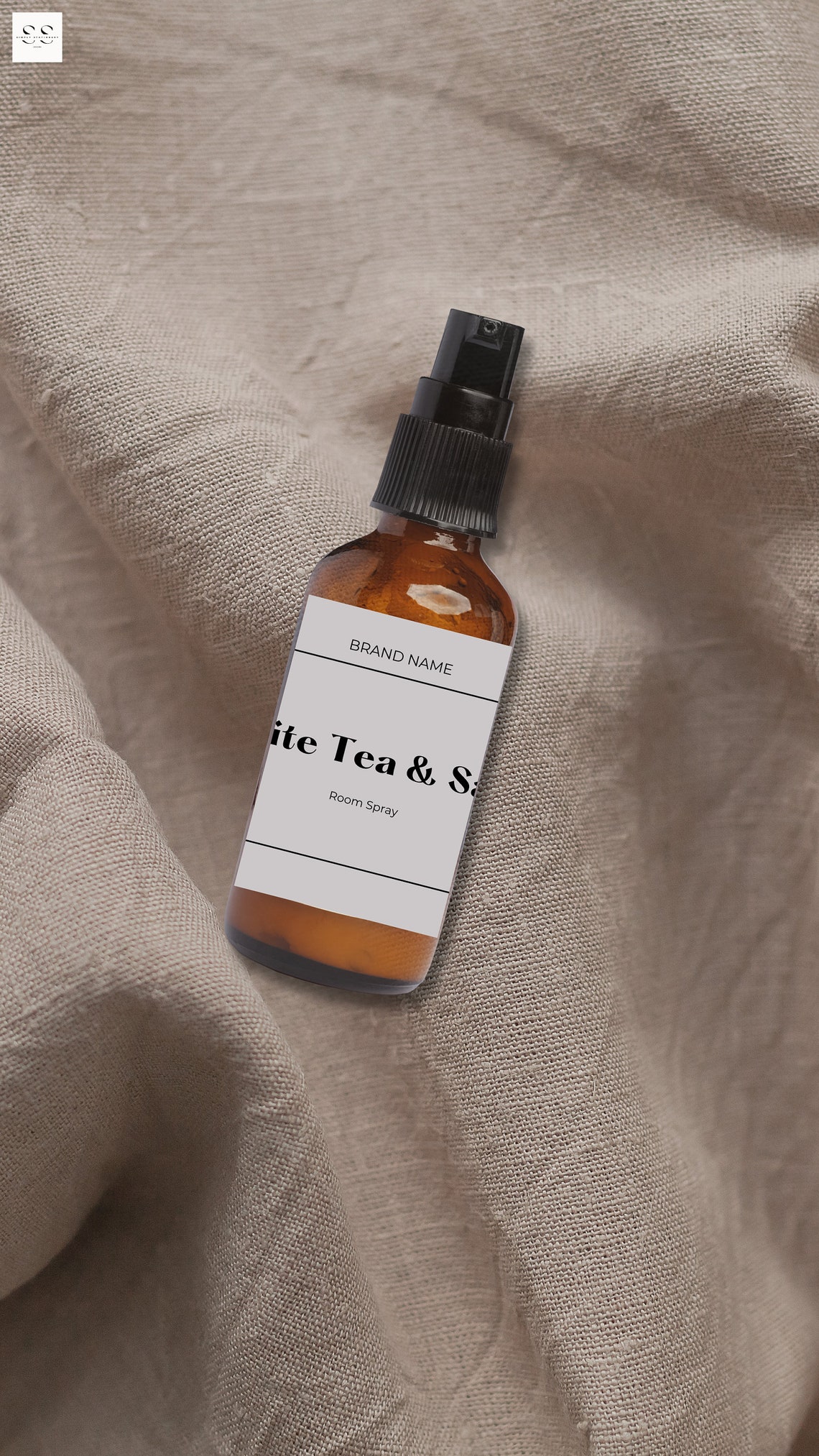 Editable Product Label Template, Room Spray Label Template, DIY Product ...