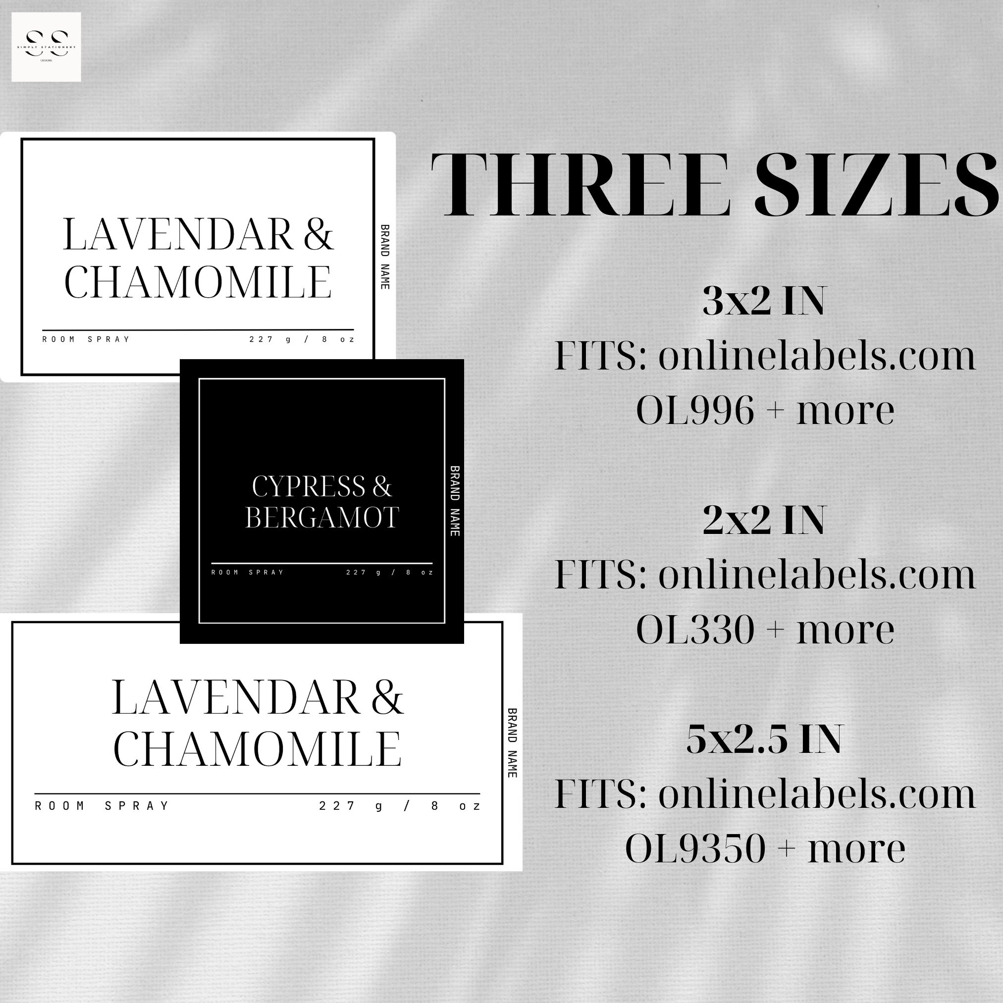 Editable Product Label Template, Room Spray Label Template, DIY Product ...