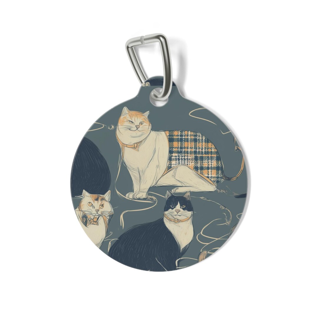 Personalized Cat ID Tag – Custom Pet ID Tag for Cats & Dogs – Cute Pet ...