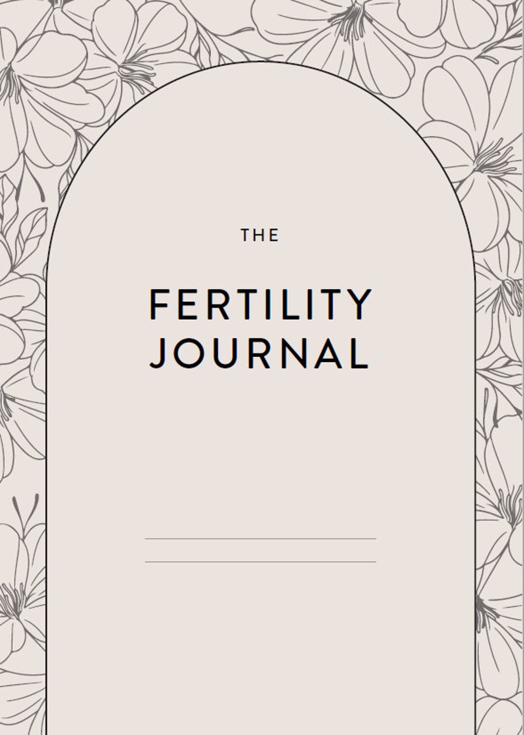 Fertility Planner & Journal // Ovulation Tracker, BBT Chart, Pregnancy ...