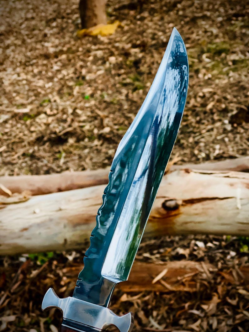 Custom Handmade D2-steel Knife, Mirror Polished, Bush Craft Knife, Gift ...