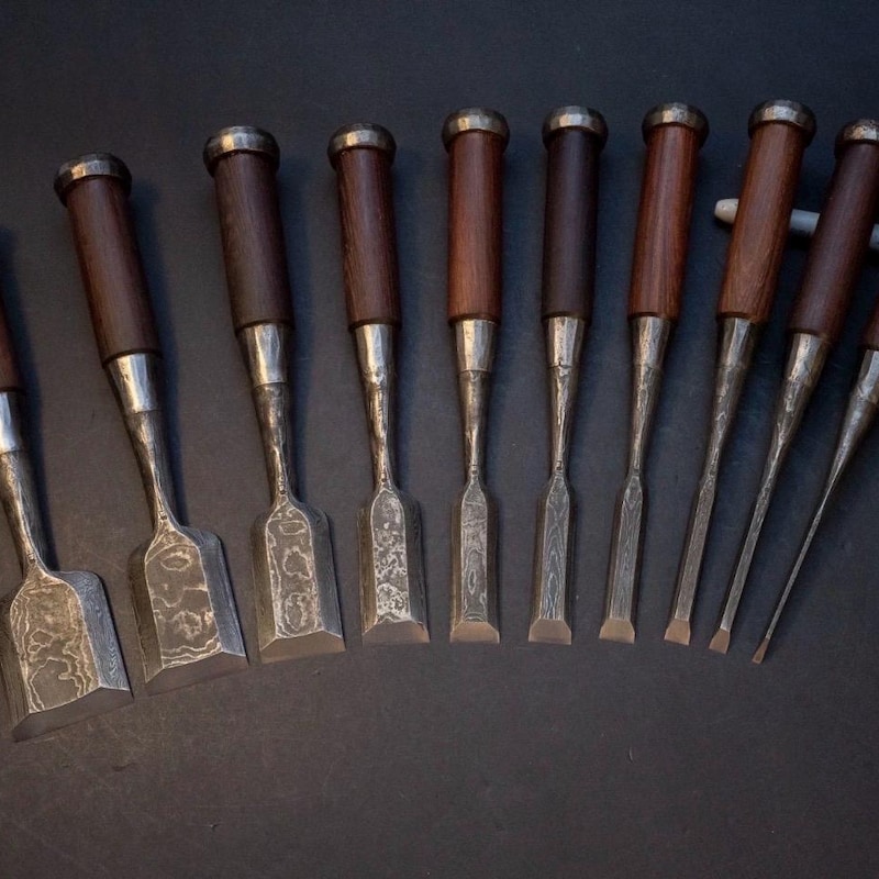 Wood Chisels Damascus - Etsy