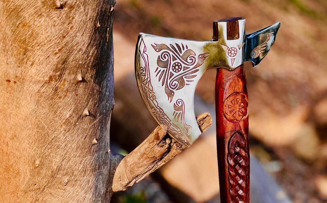 God of War Scandinavian Axe, Axe, Viking Axe, Celtic Axe, Battle Axe ...