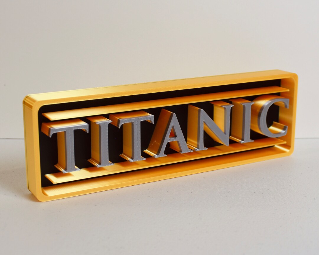 Titanic Movie Logo 3D Printed Titanic Lover Gift - Etsy