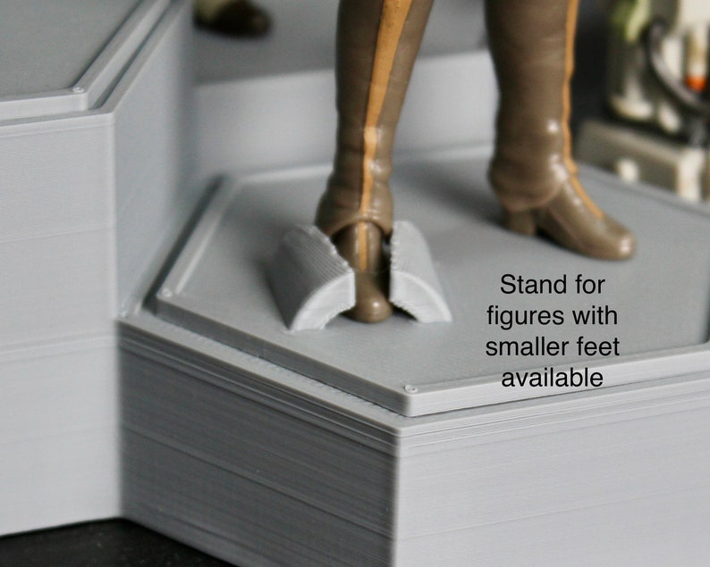 Hexagon Figure Display Stand: 6-inch Scale Figures, Helmet Bases - Etsy