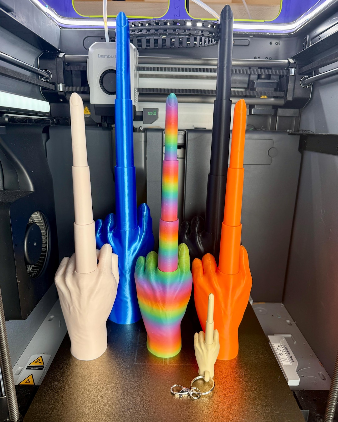 3D Printed Collapsing Middle Finger: Funny Gag Gift Desk Toy - Etsy