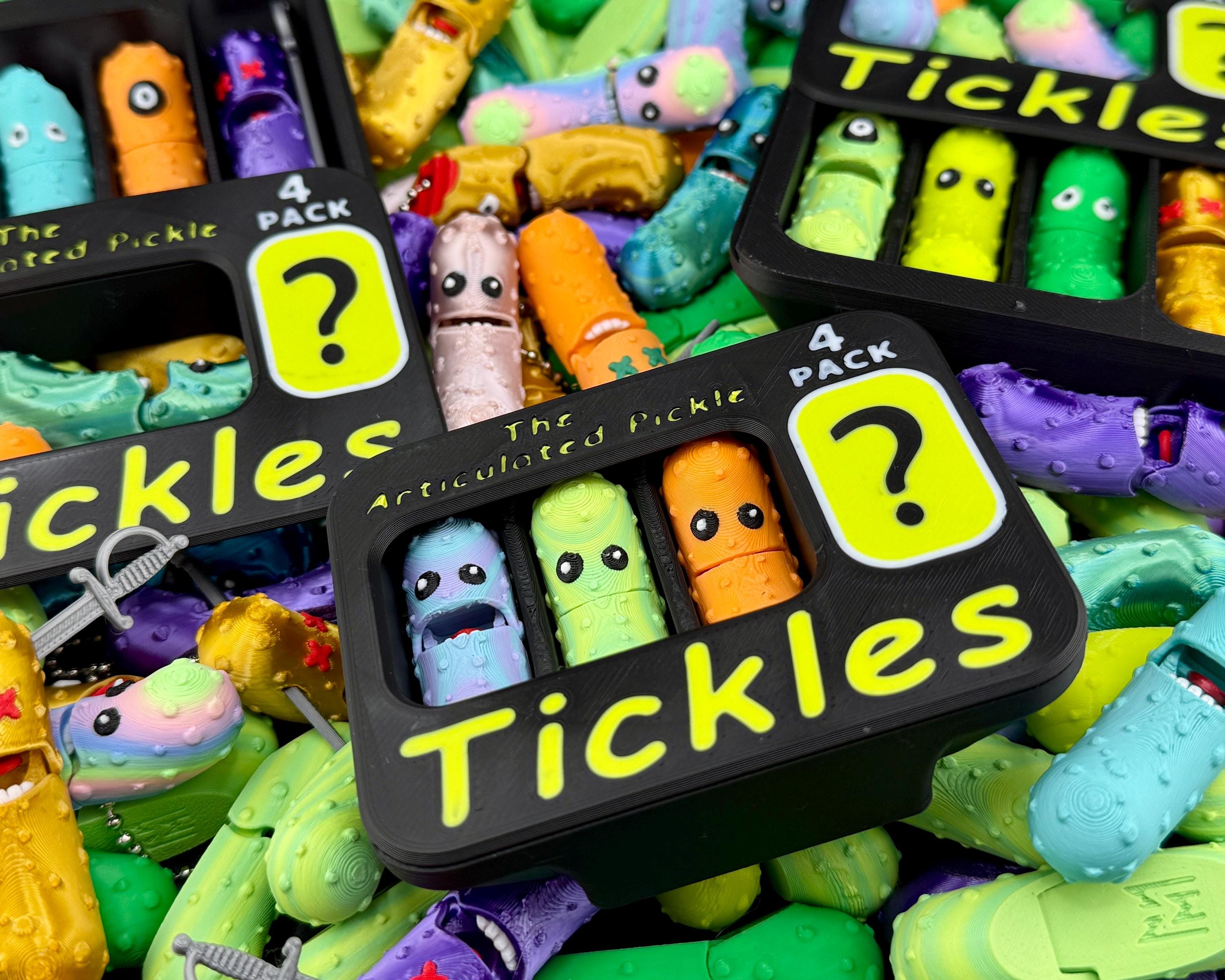 Tickles the Pickle: 3D Printed Articulating Fidget Toy, Mystery Pack - Etsy