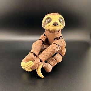 3D Printed Articulating Sloth Fidget Friend With Tree - Etsy