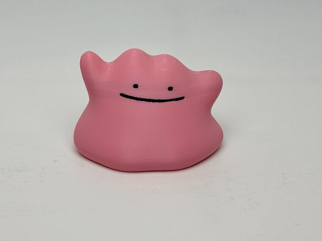 Ditto Pokemon 3D Printed Figure Ditto Fan Art Sculpture Gaming Gift ...
