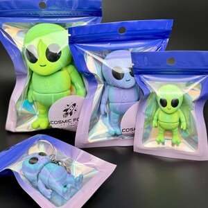 Alien Fidget Friend | Large 3D Printed Articulating Flexi Alien ...